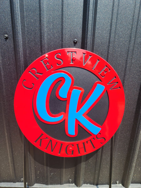 CRESTVIEW KNIGHTS BOOSTER CLUB SIGN AND YARD STAKE ADD ONS – Mercer Metal